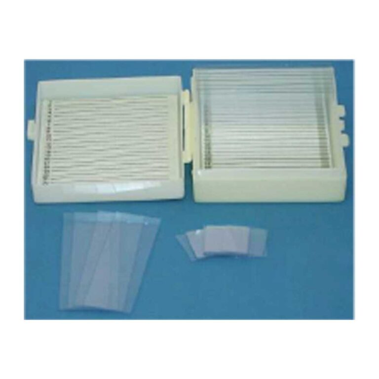 Microscope Slide Set, Plastic, 12 Slides and 12 Cover slips - Supertek ...